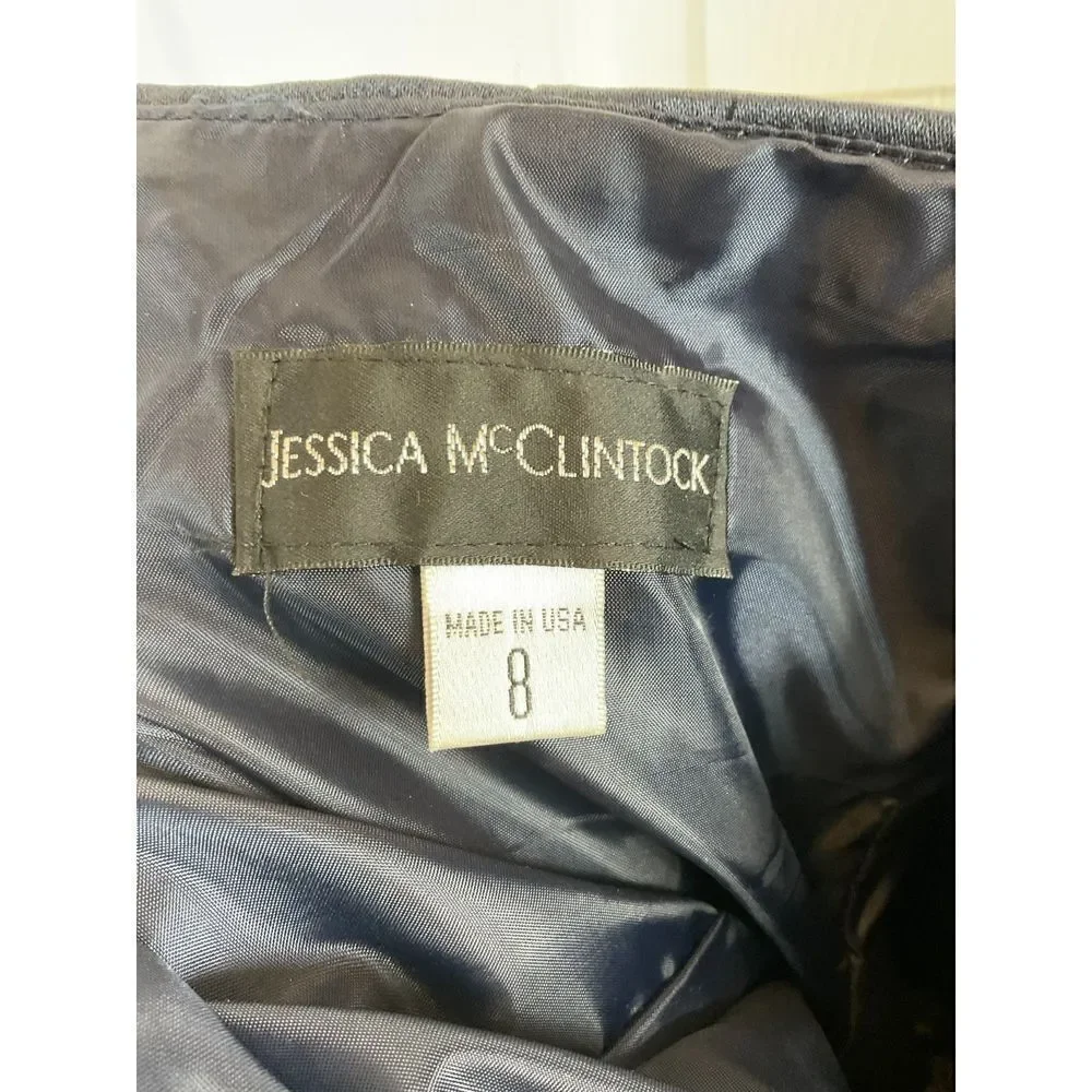Jessica McClintock | Dresses | Jessica Mcclintock Bubble Hem Navy ...
